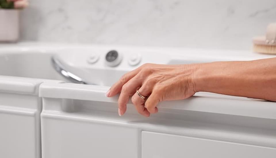 Walk In Tub Safety Handrails | KOHLER Walk-In Bath